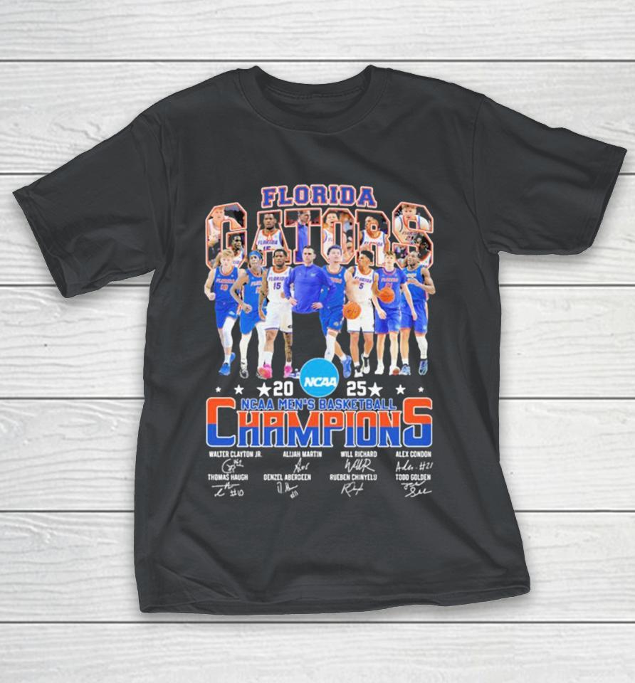 Florida Gators Men’s Basketball Champions 2025 NCAA Signatures Shirts ...